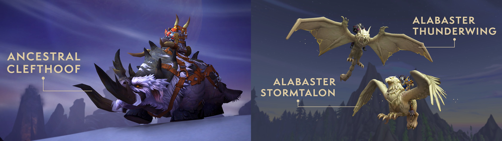 Warcraft Mounts: A field guide to mounts in the World of Warcraft.