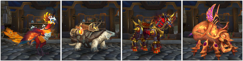 Warcraft Mounts: A field guide to mounts in the World of Warcraft.